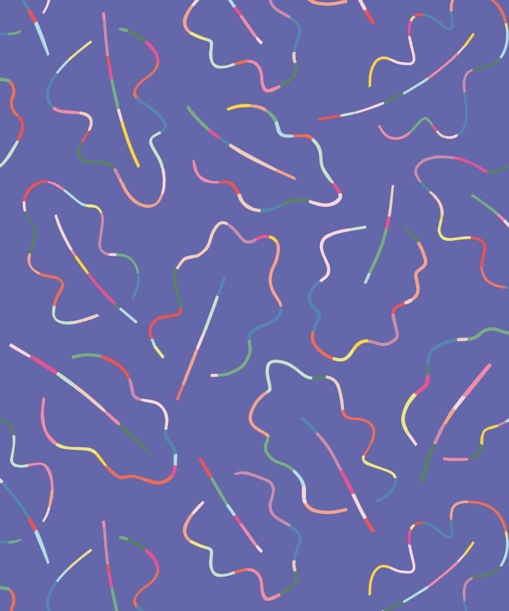 Spring Leaves Wallpaper • Neon Leaf Print • Milton & King USA
