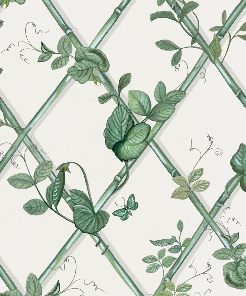 Grande Ivy Wallpaper • Ivy Trellis Design • Milton & King US