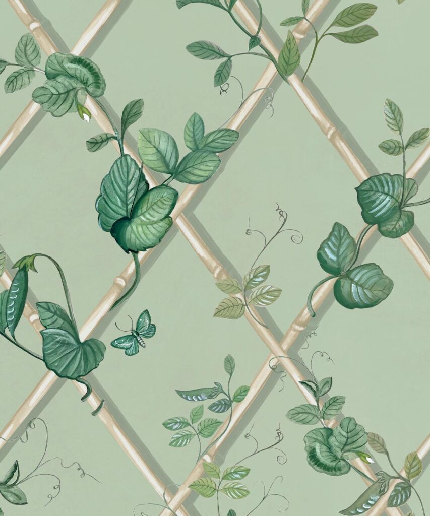 Grande Ivy Wallpaper • Ivy Trellis Design • Milton & King US