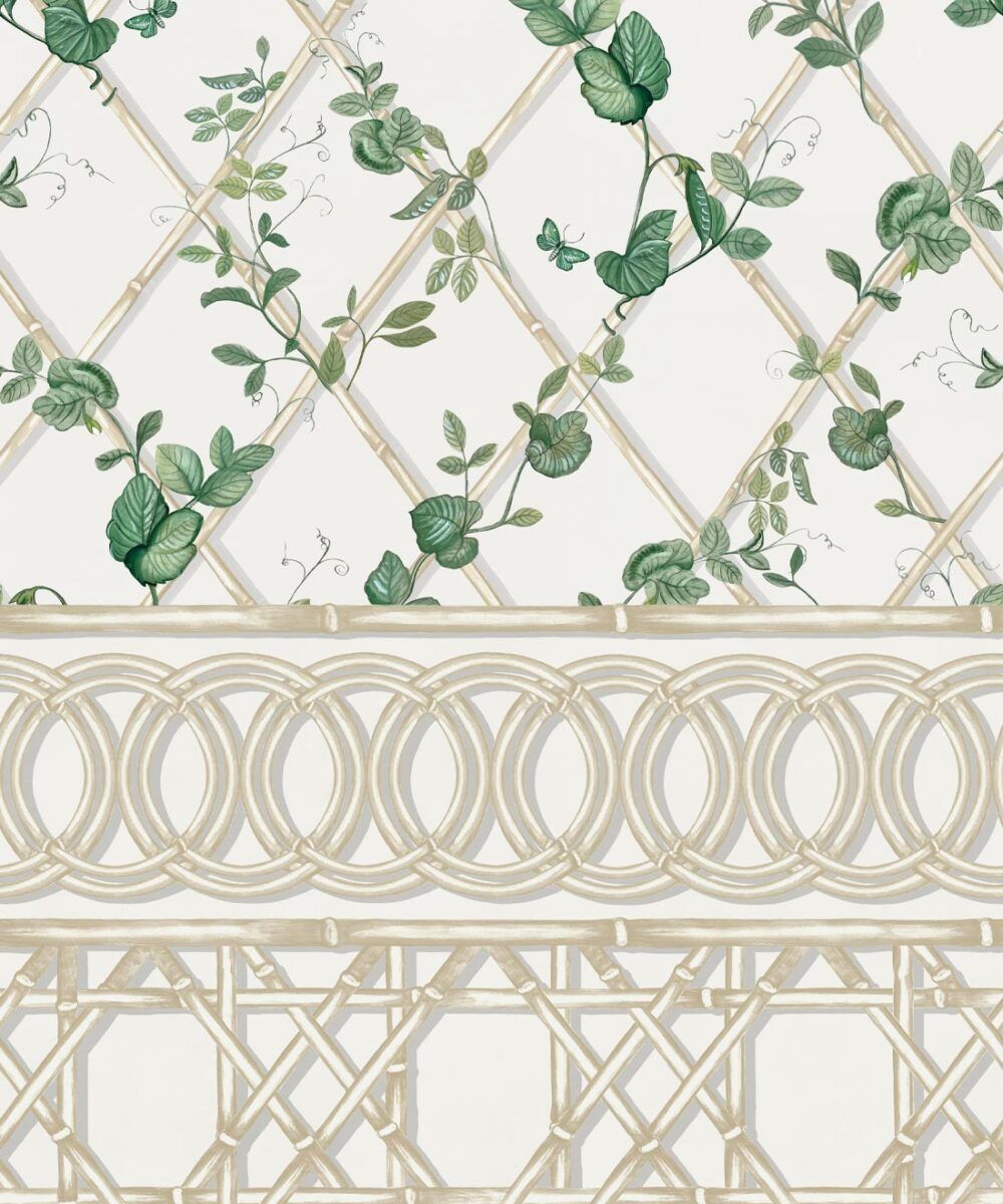 Ivy Frieze Mural • Vine Trellis Design • Milton & King USA