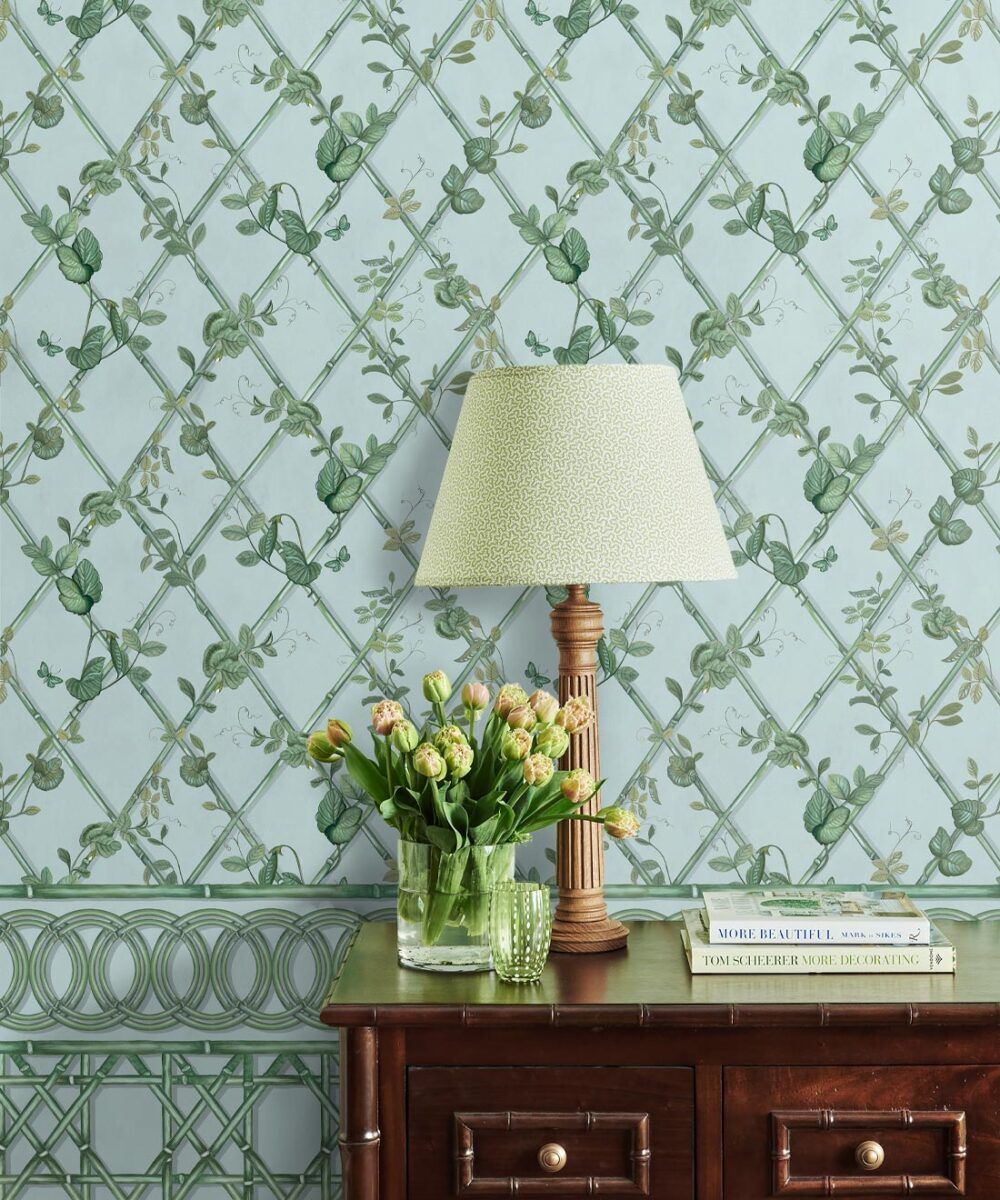 Ivy Frieze Mural • Vine Trellis Design • Milton & King USA