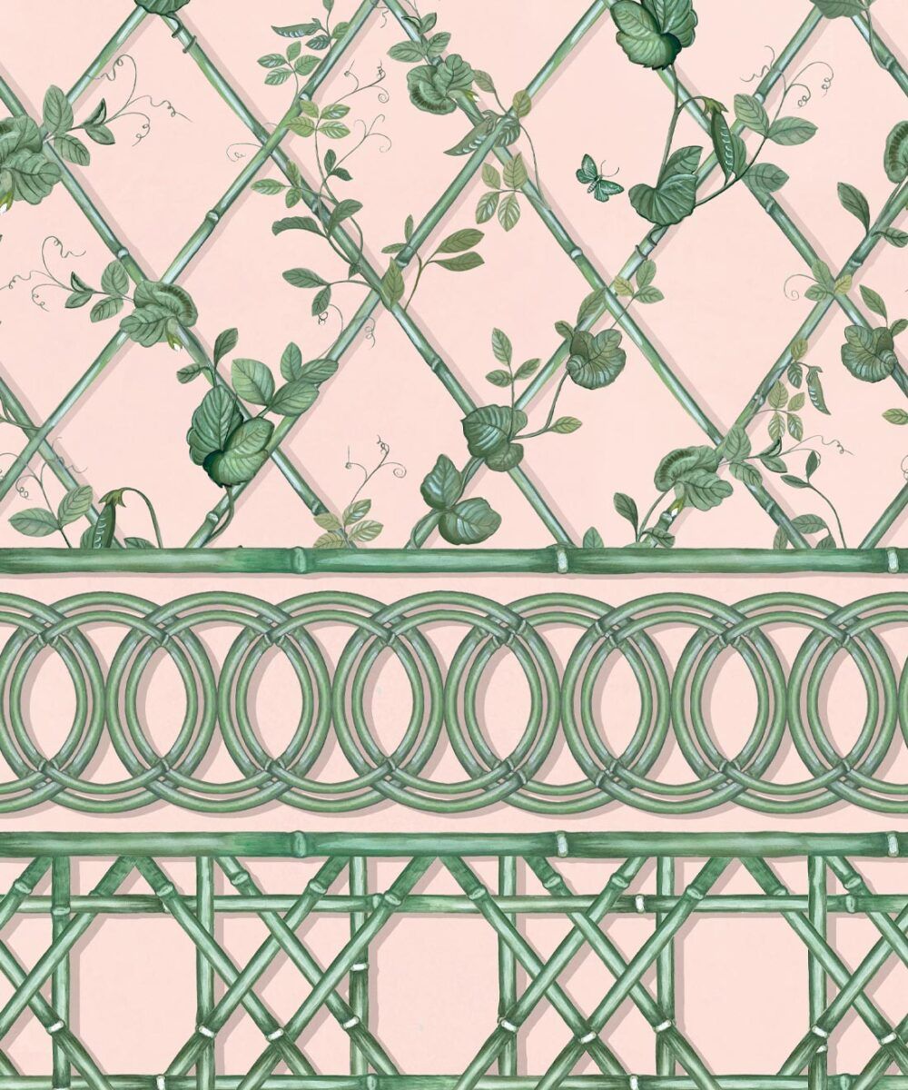 Ivy Frieze Mural • Vine Trellis Design • Milton & King USA