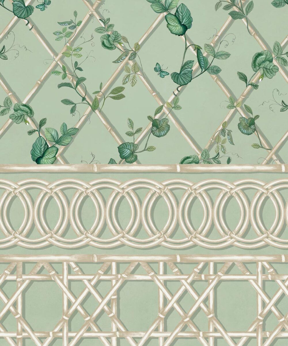 Ivy Frieze Mural • Vine Trellis Design • Milton & King USA