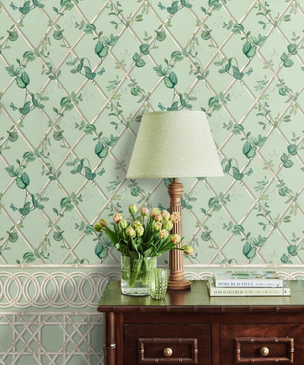 Ivy Frieze Mural • Vine Trellis Design • Milton & King USA