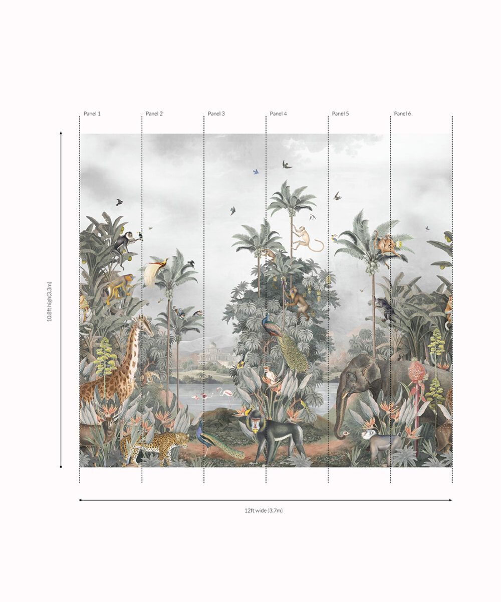 Eden Mural • Tropical Paradise Mural • Milton & King