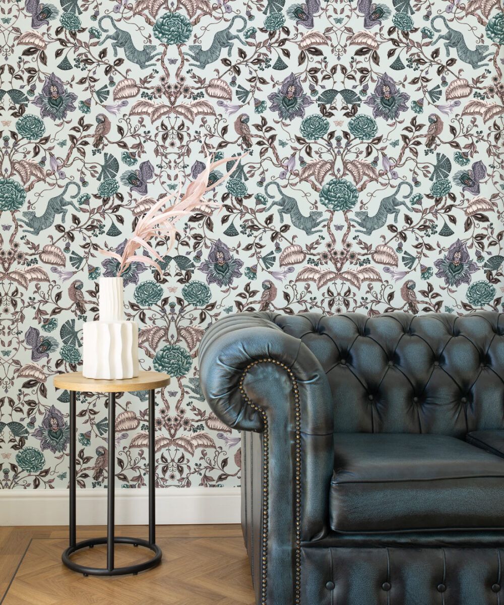 Playful Tiger Wallpaper • Detailed Jungle Wallpaper • Milton & King USA