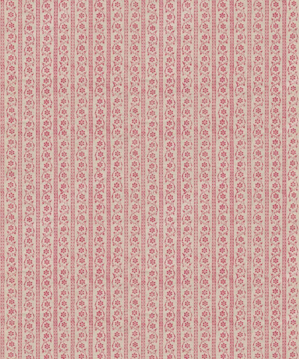 Daisy Chain Wallpaper • Floral Stripe Wallpaper • Milton & King USA