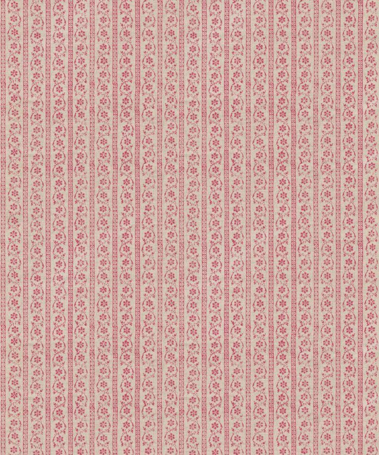 Daisy Chain Wallpaper • Floral Stripe Wallpaper • Milton & King USA