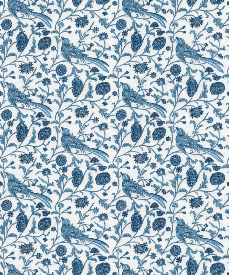 Vintage Bluebirds Wallpaper • Traditional Print Design • Milton & King USA