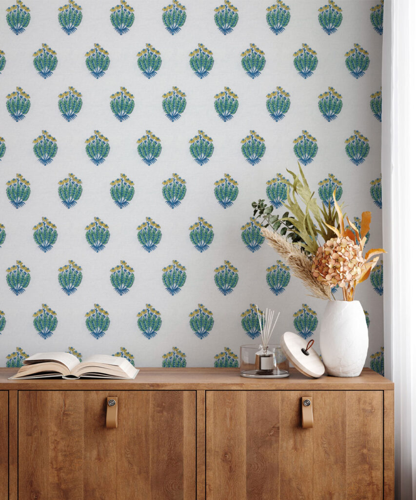 Buti Wallpaper • Simple Floral Design • Milton & King USA