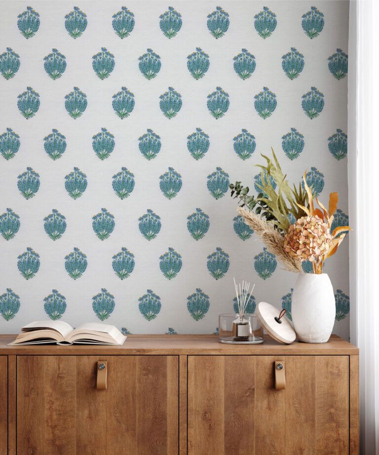 Buti Wallpaper • Simple Floral Design • Milton & King USA