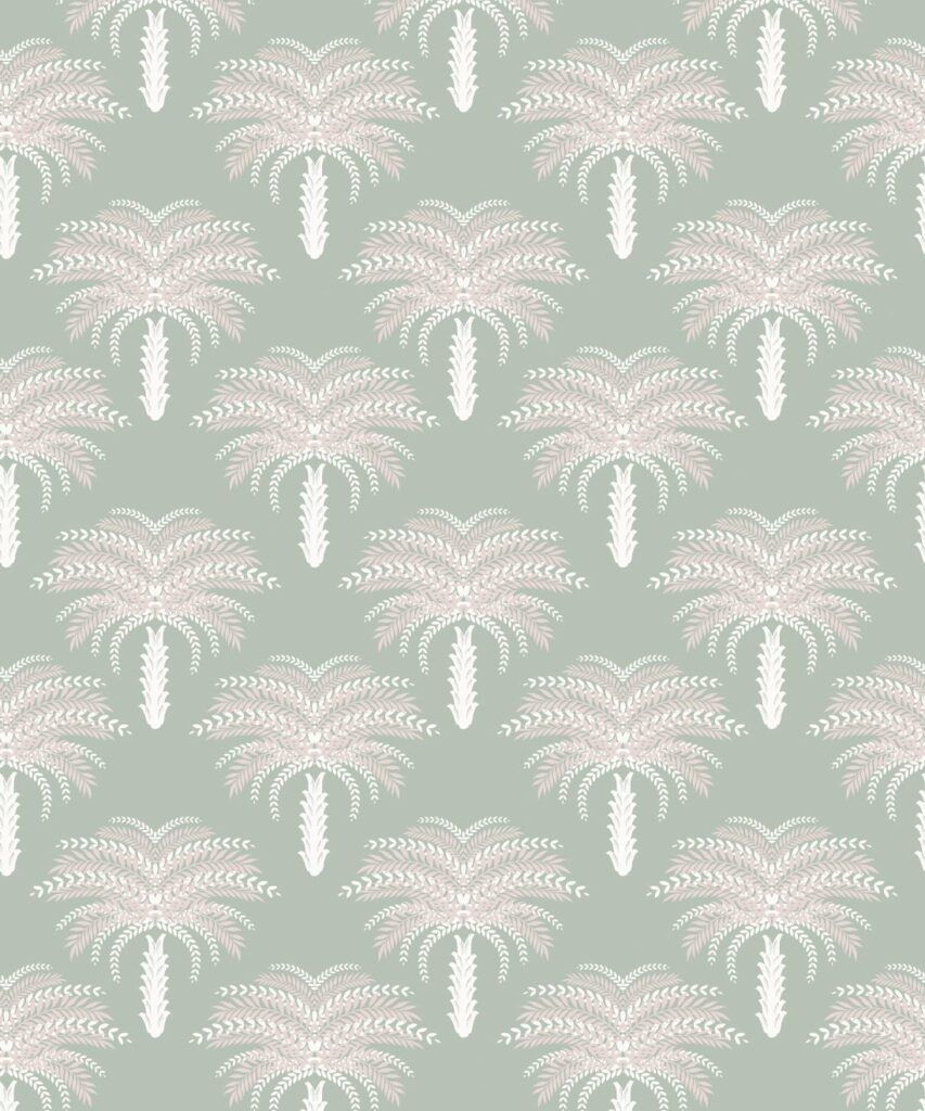 Desert Palm Wallpaper • Subtle Geometric Palm • Milton & King