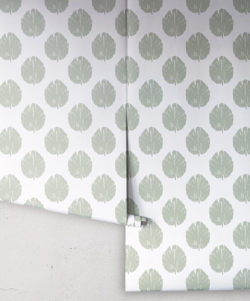 Fans Wallpaper • Geometric Leaves • Milton & King
