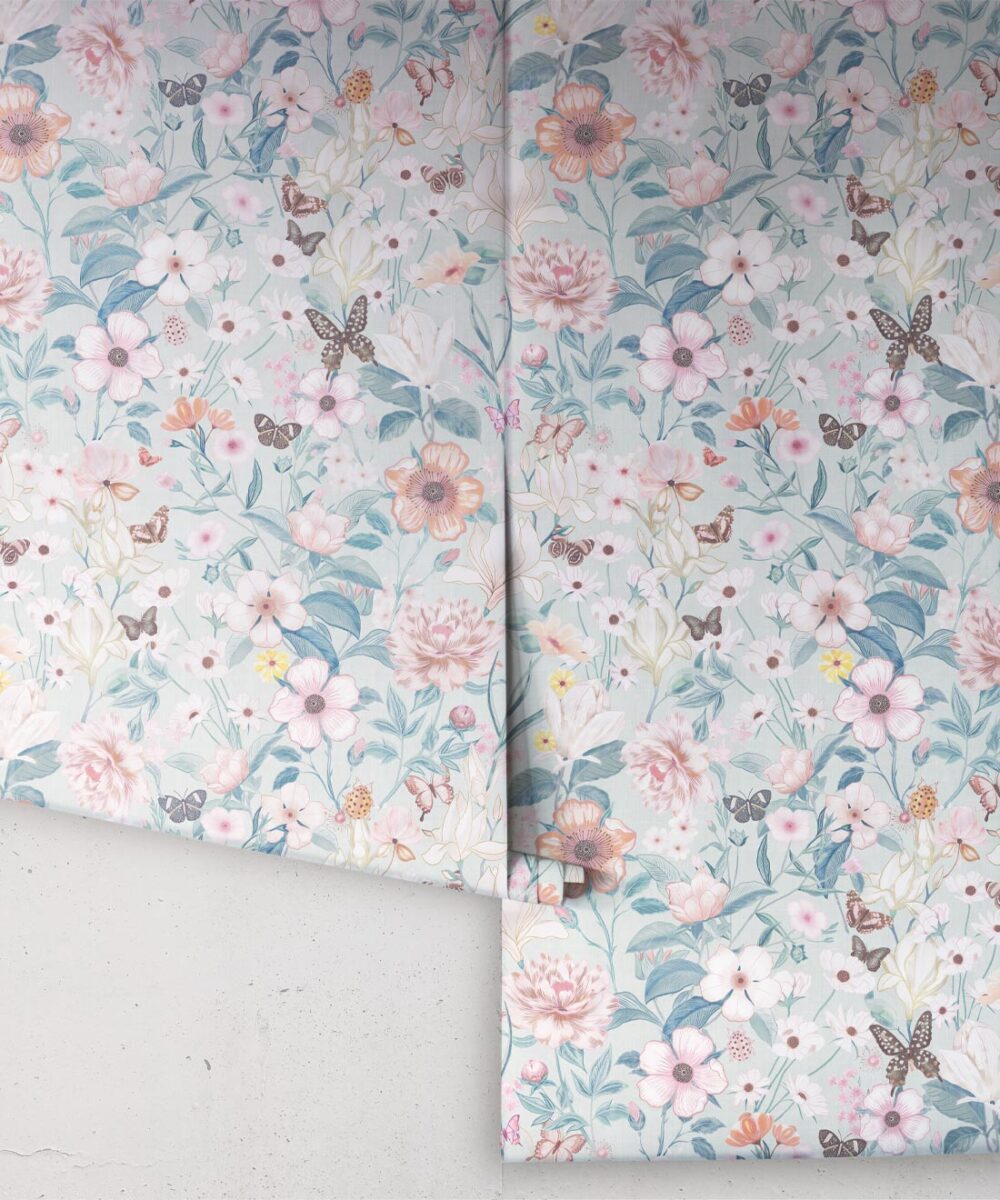 Barney Vintage Wallpaper • Antique Floral • Milton & King USA
