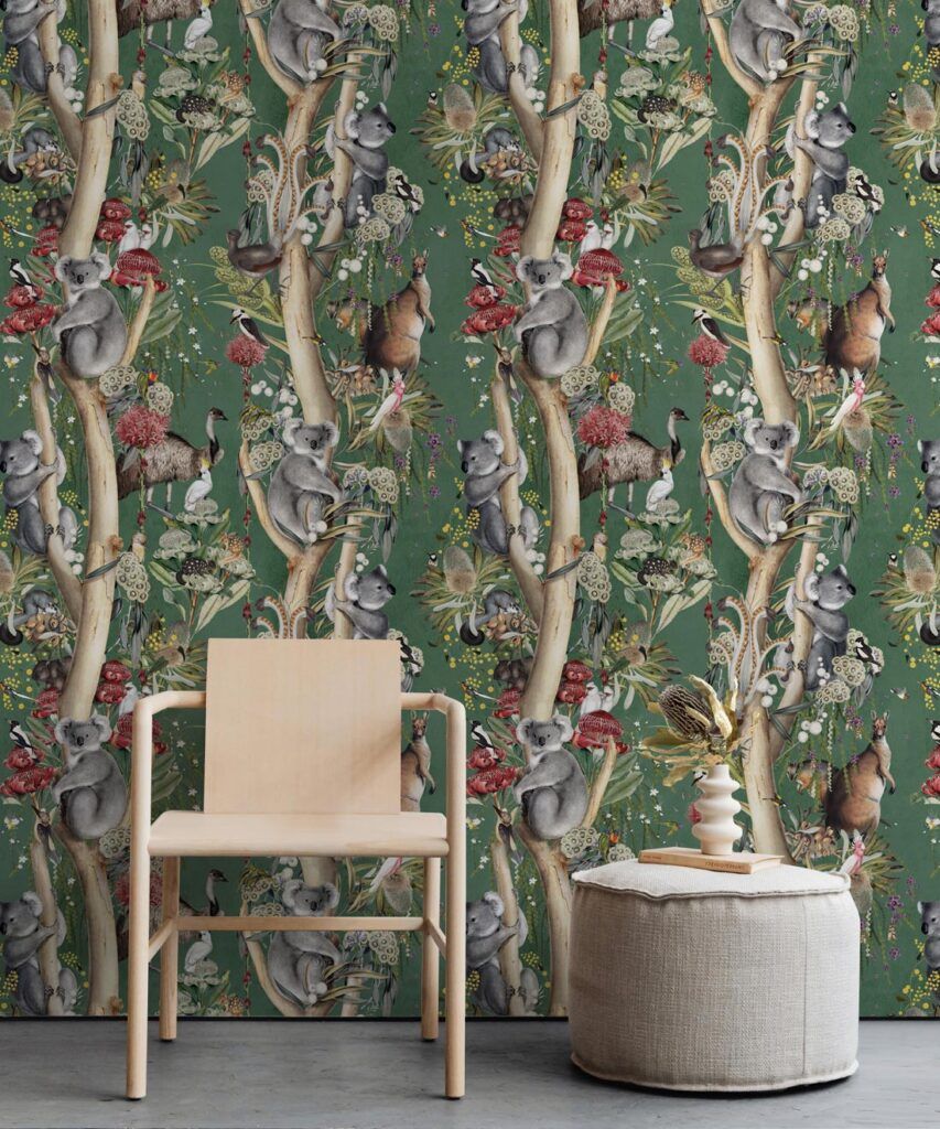 Dreamtime Wallpaper • Australian Bush Wallpaper • Milton & King USA