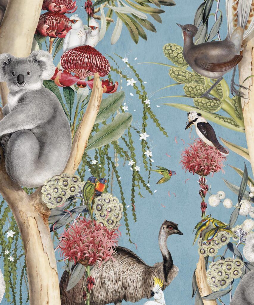Dreamtime Wallpaper • Australian Bush Wallpaper • Milton & King USA