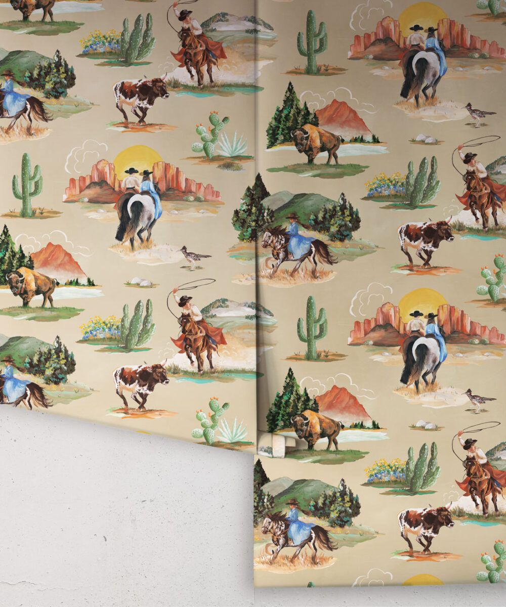 Frontier Wallpaper • Western Wallpaper • Milton & King USA