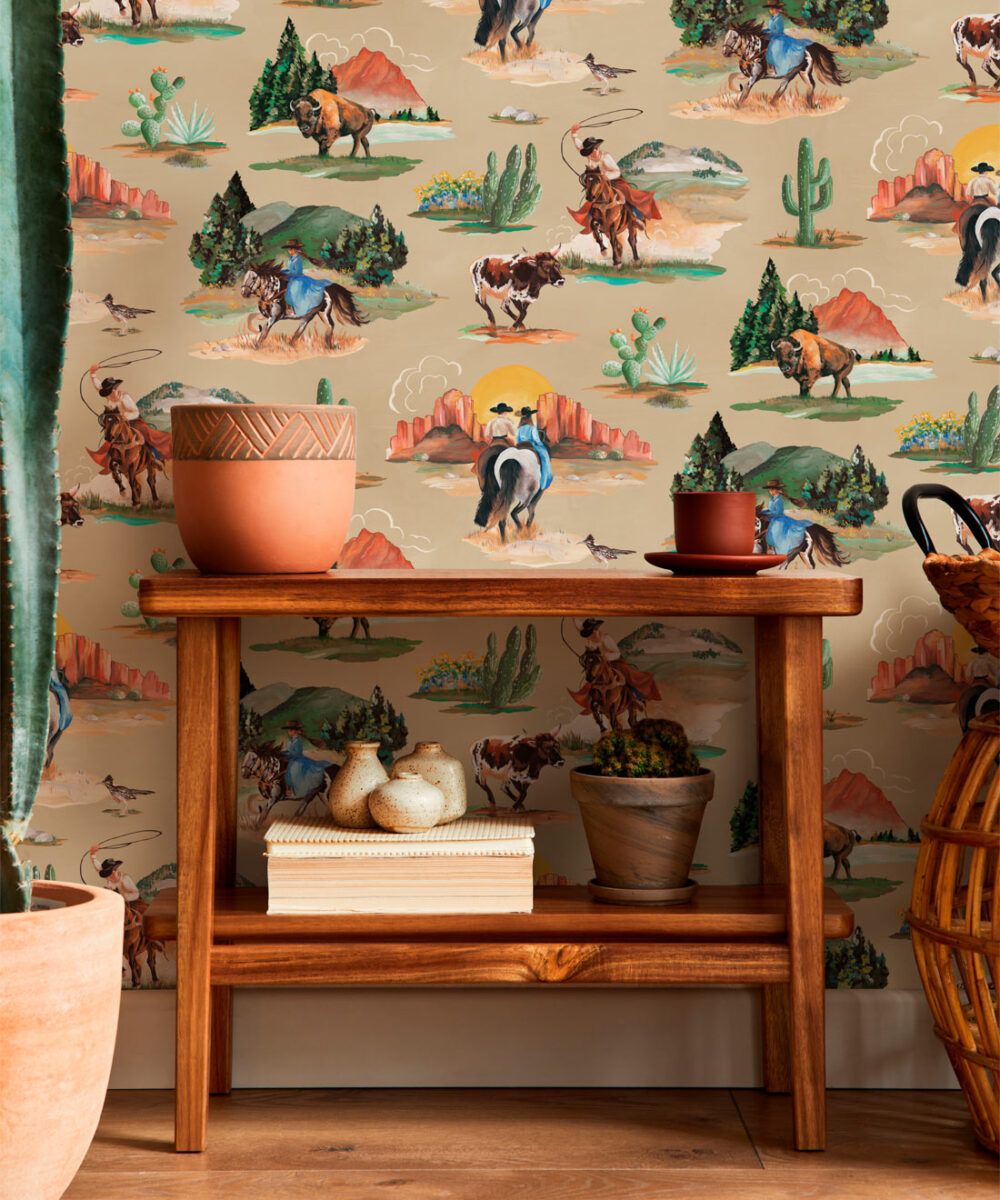 Frontier Wallpaper • Western Wallpaper • Milton & King USA