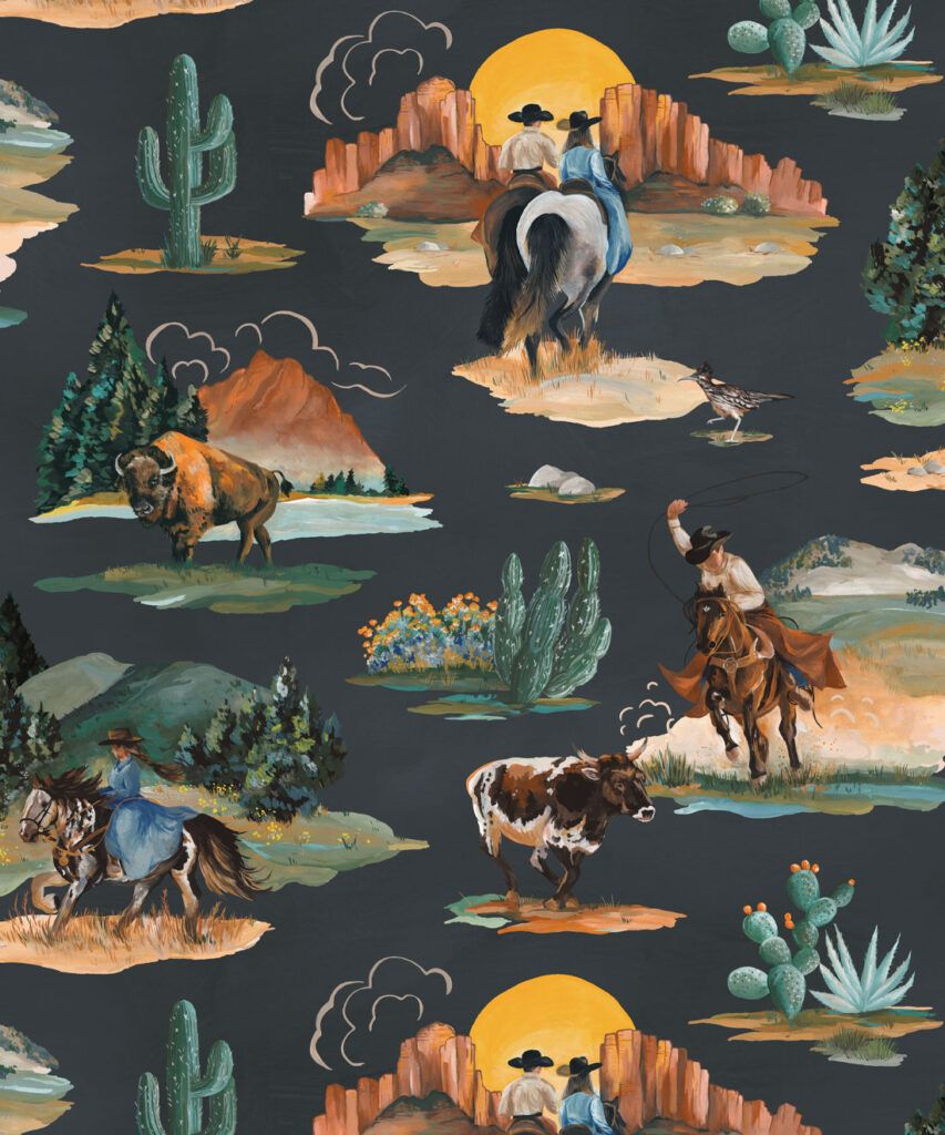 Frontier Wallpaper • Western Wallpaper • Milton & King USA