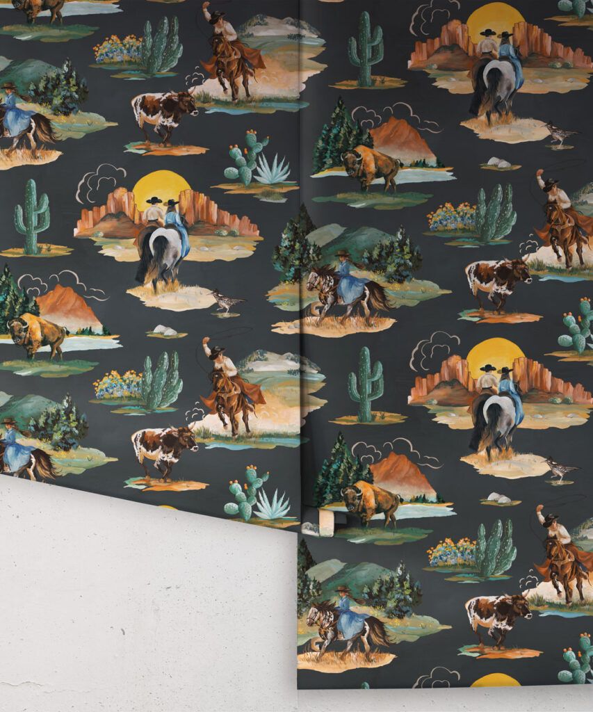 Frontier Wallpaper • Western Wallpaper • Milton & King USA