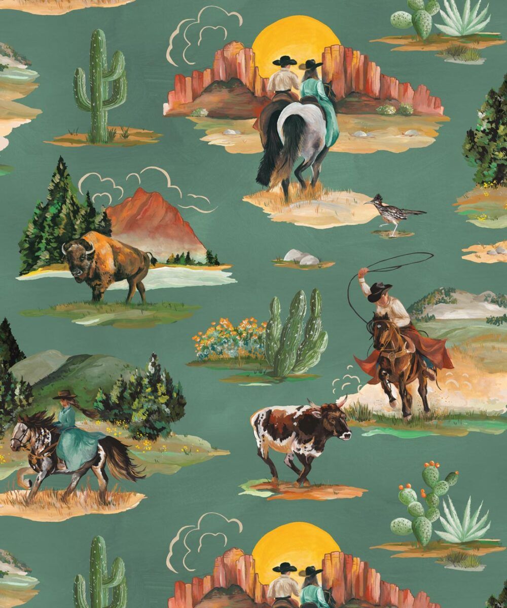 Frontier Wallpaper • Western Wallpaper • Milton & King USA