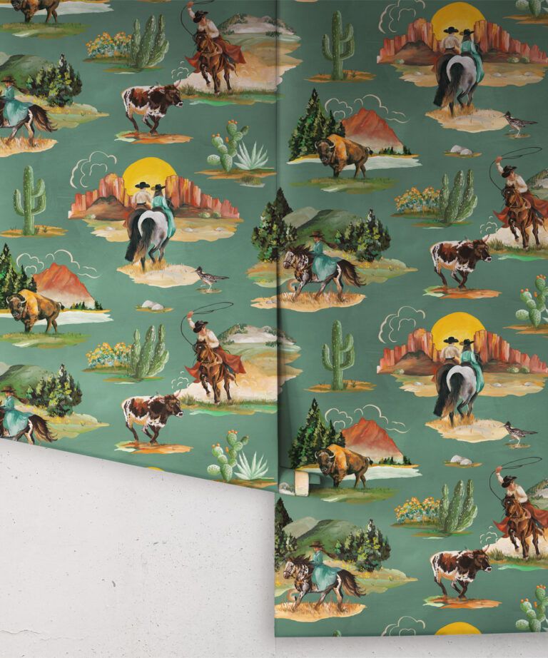 Frontier Wallpaper • Western Wallpaper • Milton & King USA