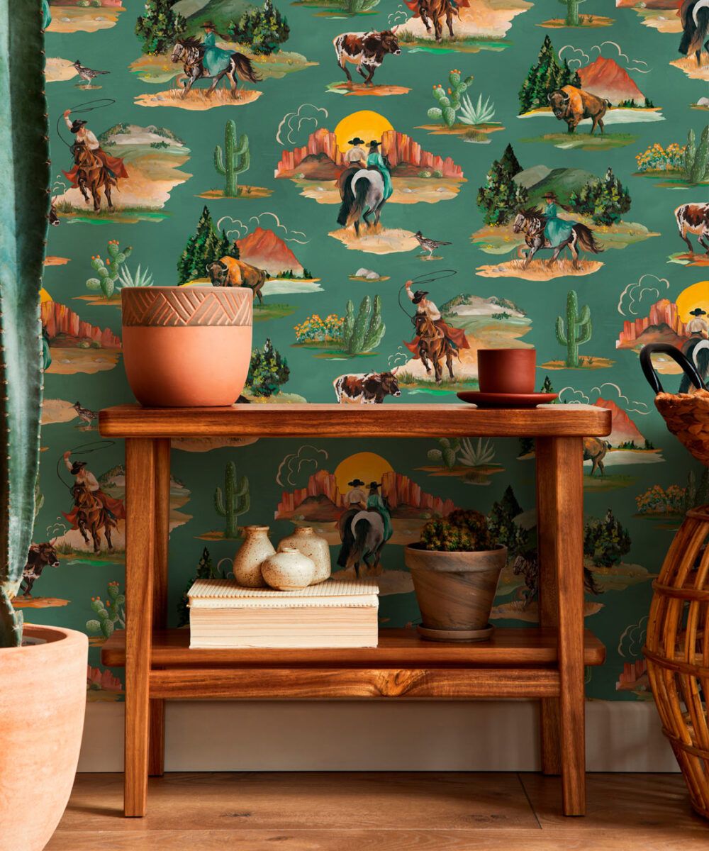 Frontier Wallpaper • Western Wallpaper • Milton & King USA