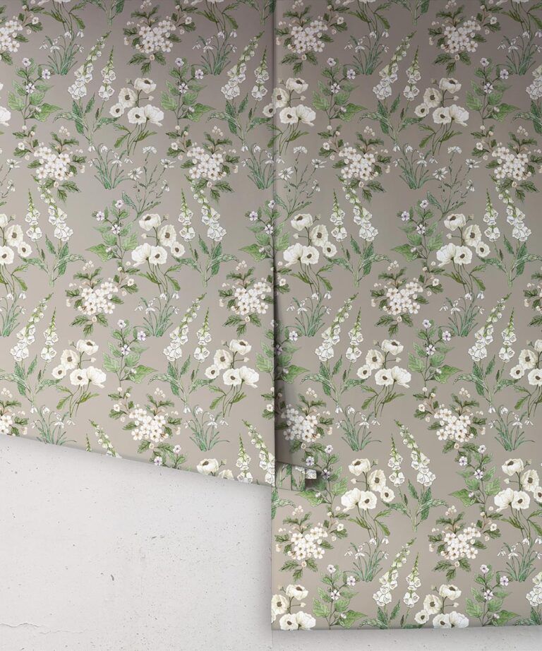 Garden Delight Wallpaper • Floral Wallpaper • Milton & King USA