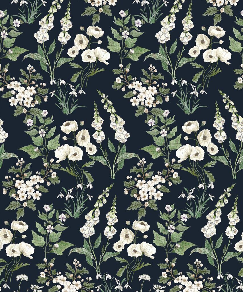 Garden Delight Wallpaper • Floral Wallpaper • Milton & King USA