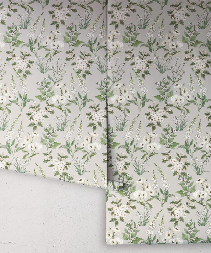 Garden Delight Wallpaper • Floral Wallpaper • Milton & King USA
