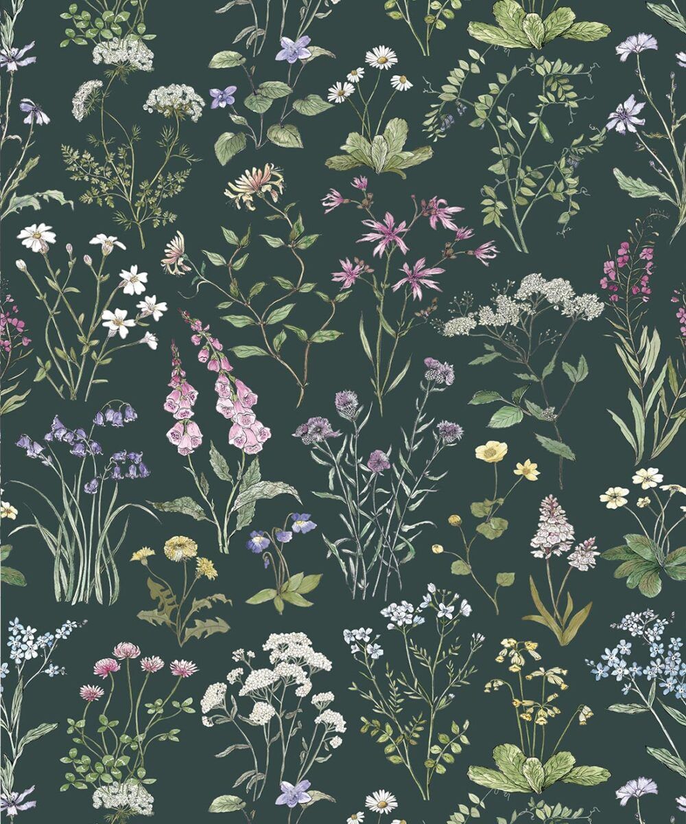 Wild Meadow Wallpaper • Floral Wallpaper • Milton & King USA