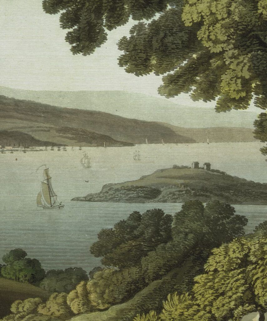 English Landscape Grasscloth Mural • Milton & King