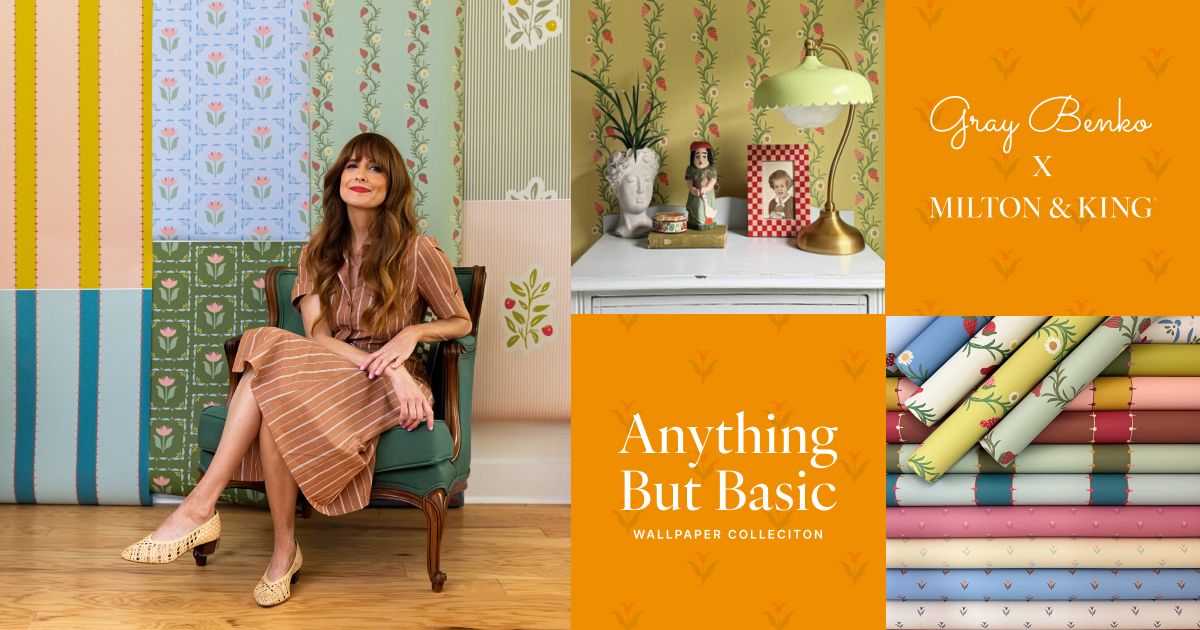 Gray Benko Wallpaper Collection • Anything But Basic • Milton & King