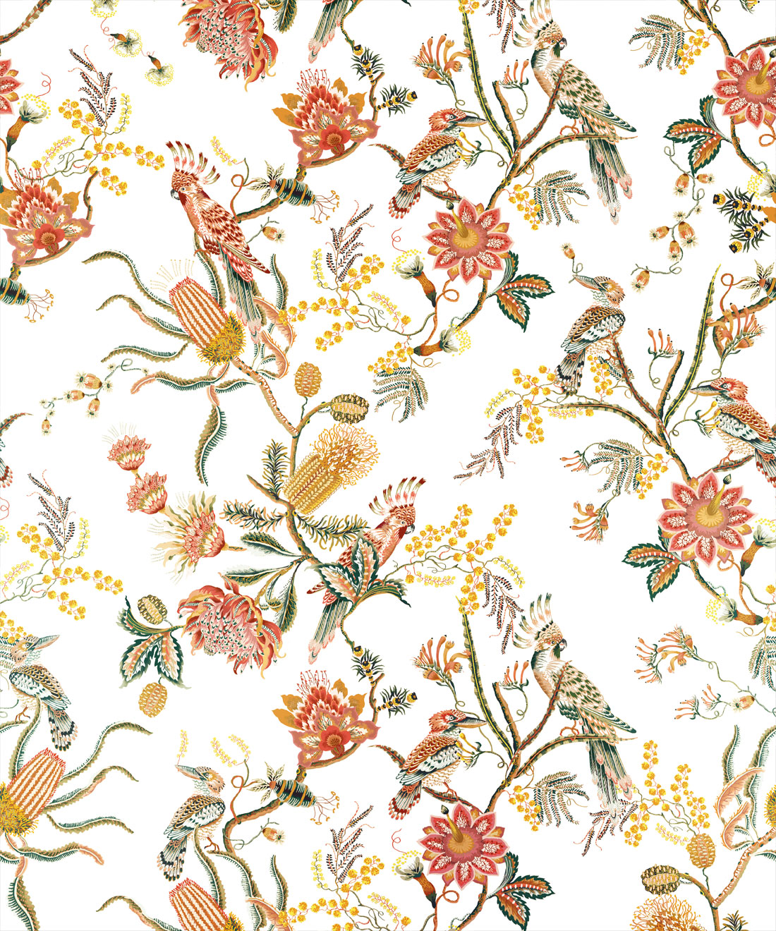 Matilda Metallic Wallpaper • Botanical • Milton & King
